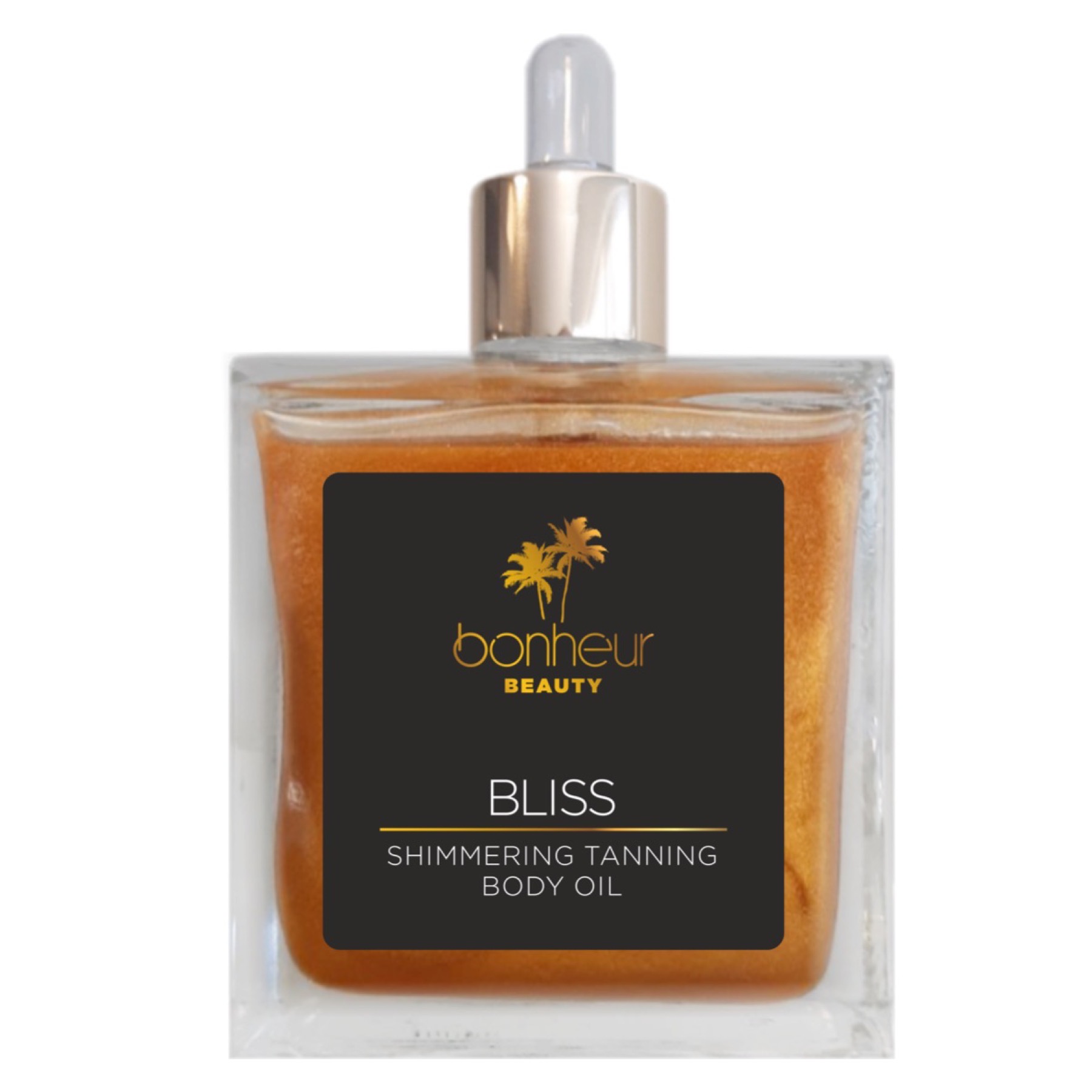 Bliss Shimmering Tanning Body Oil - Bonheur Beauty